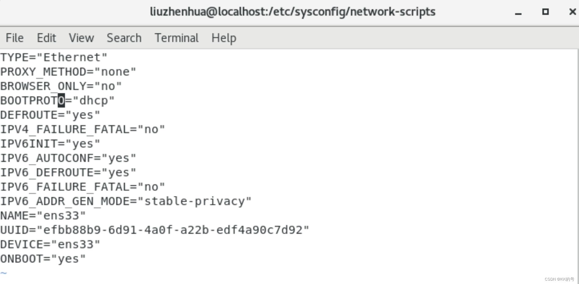 关于Linux查询ip地址ens33没有inet属性 解决方法_ifconfig ens33没有inet-CSDN博客