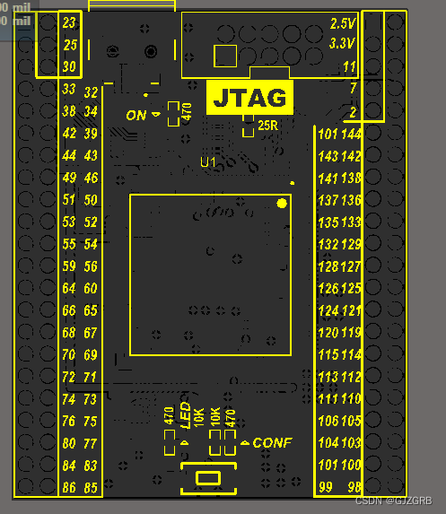 基于EP4CE6E22 CYCLONE4 最小系统FPGA开发板硬件(原理图+PCB)工程文件_cycloneⅳ最小系统原理图-CSDN博客