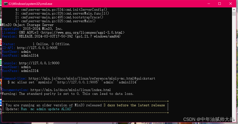 Windows下MinIo后台运行_minio 后台启动-CSDN博客