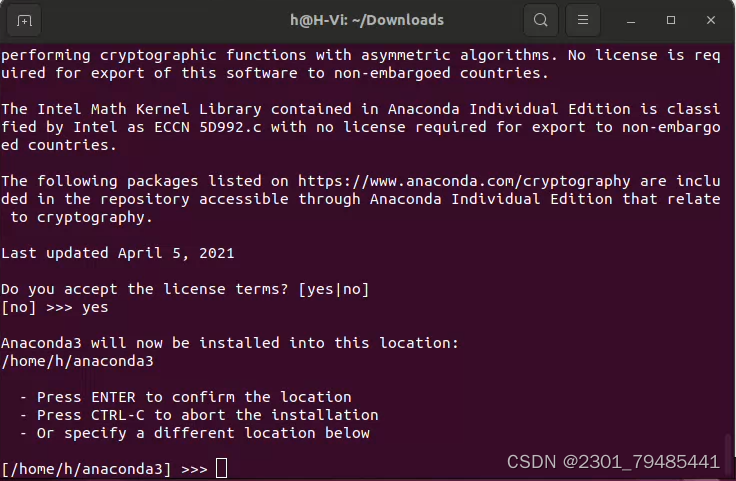 Linux 下载安装Anconda_linux下载conda-CSDN博客