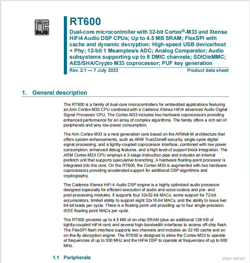 NXP开发板i.MX RT685 --开发板资源介绍（2）-CSDN博客
