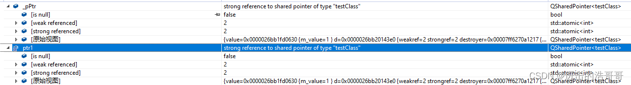 Qt智能指针 QSharedPointer-CSDN博客