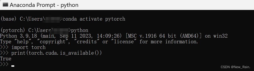 深度学习之Pytorch+Pycharm环境配置与安装——Windows+CUDA12.1+Legion y9000p——避坑！简单！有效！_配置 cuda12.1-CSDN博客