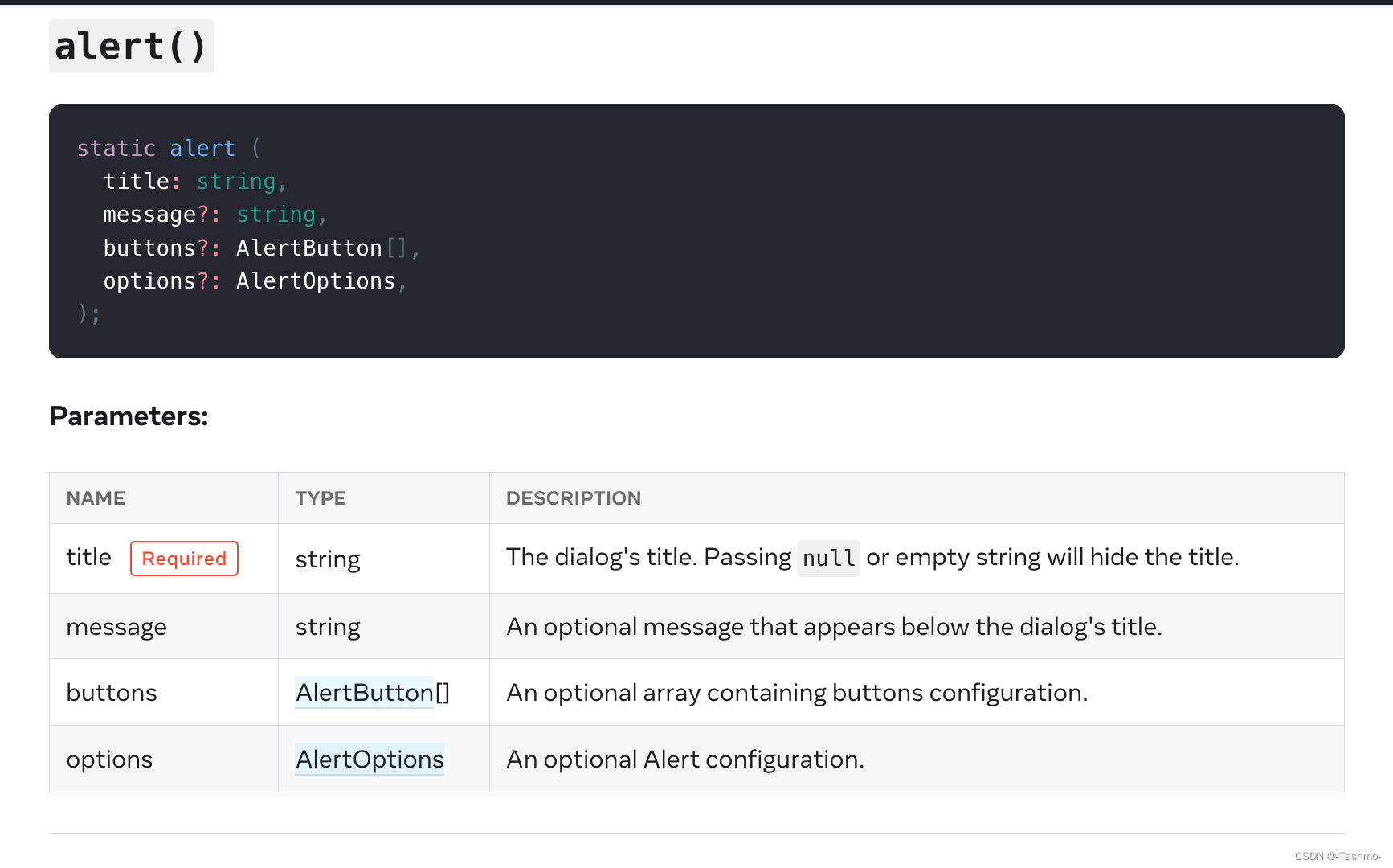 react nativev Alert.alert 警告/中部弹窗 速通篇_react native alert-CSDN博客