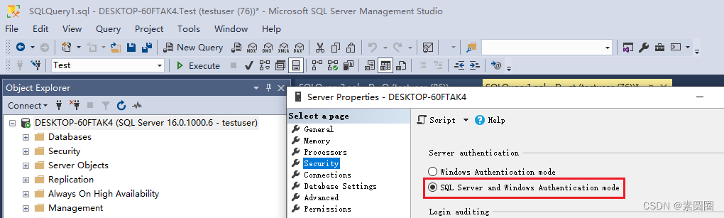 Login failed for user ‘＜username＞‘--未启用SQL登录名_sqlserver login failed for user-CSDN博客