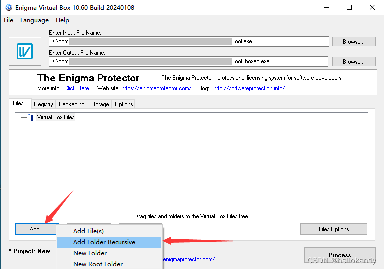 如何将程序打包为一个可执行文件（Enigma Virtual Box使用指南）_enigma virtual box打包-CSDN博客