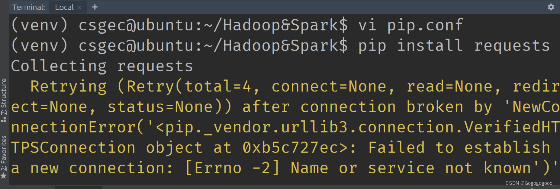 以安装requests库为例，在ubuntu系统下的pycharm中安装工具包时可能会遇到的问题_ubuntu安装requests-CSDN博客