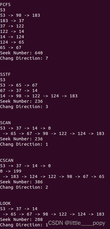 实验六：磁盘移臂调度算法实验_吉林大学操作系统上机实验磁头引臂算法-CSDN博客