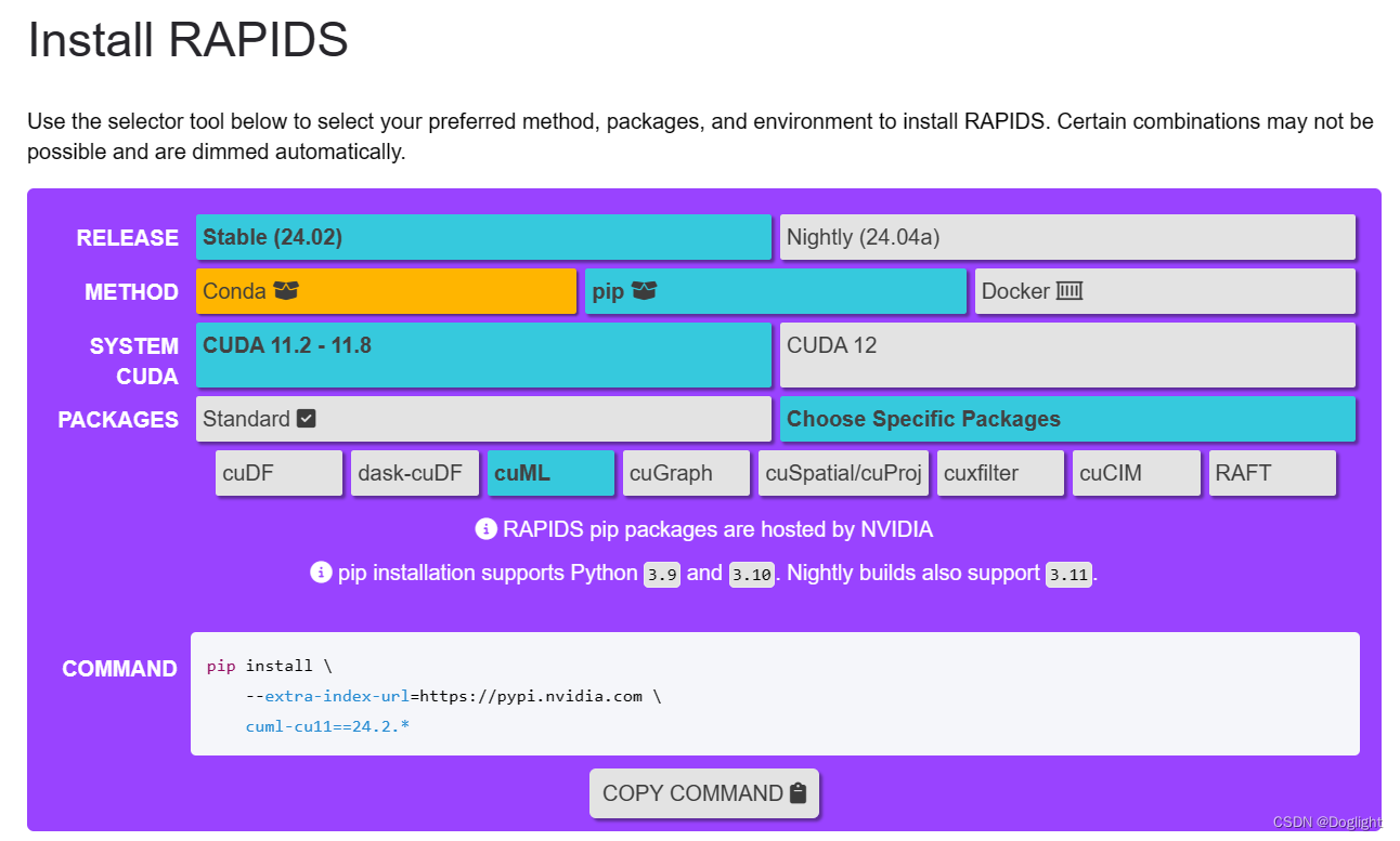 cuML 机器学习 GPU库 sklearn 的上位替代 在Windows上使用办法-CSDN博客
