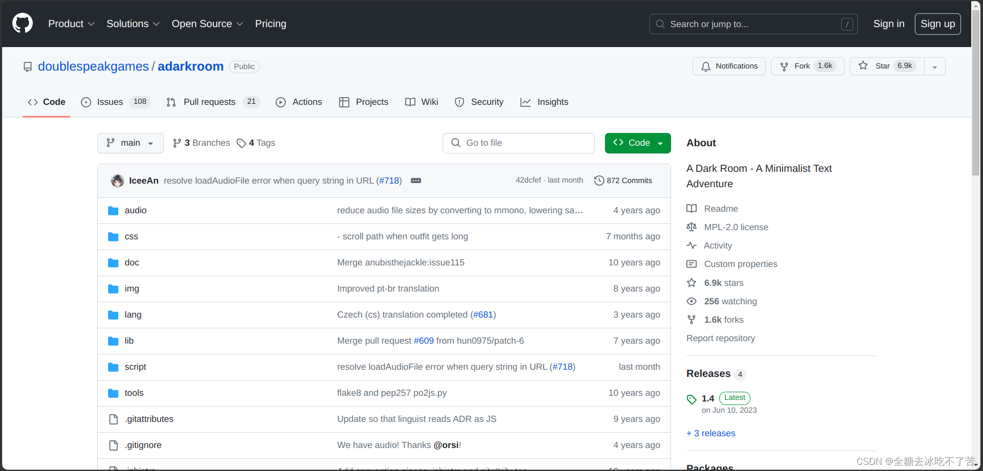 【摸鱼日常】使用httpd部署adarkroom文字风格冒险小游戏_shouldrestart failed, container will not be restar-CSDN博客