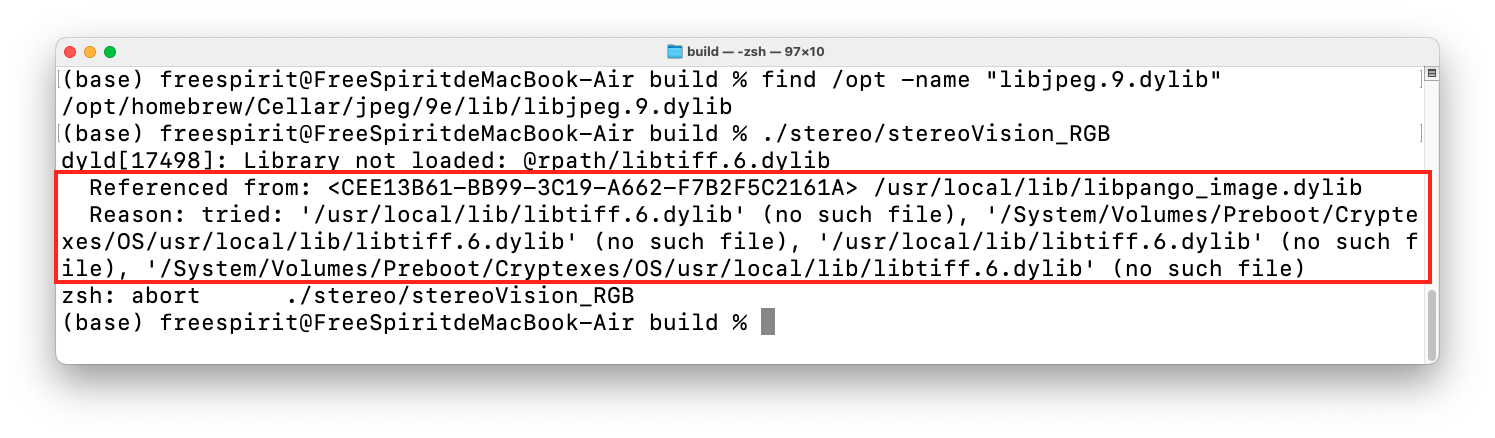 usr/local/lib/libtiff.6.dylib‘ (no such file)_libtiff6-CSDN博客
