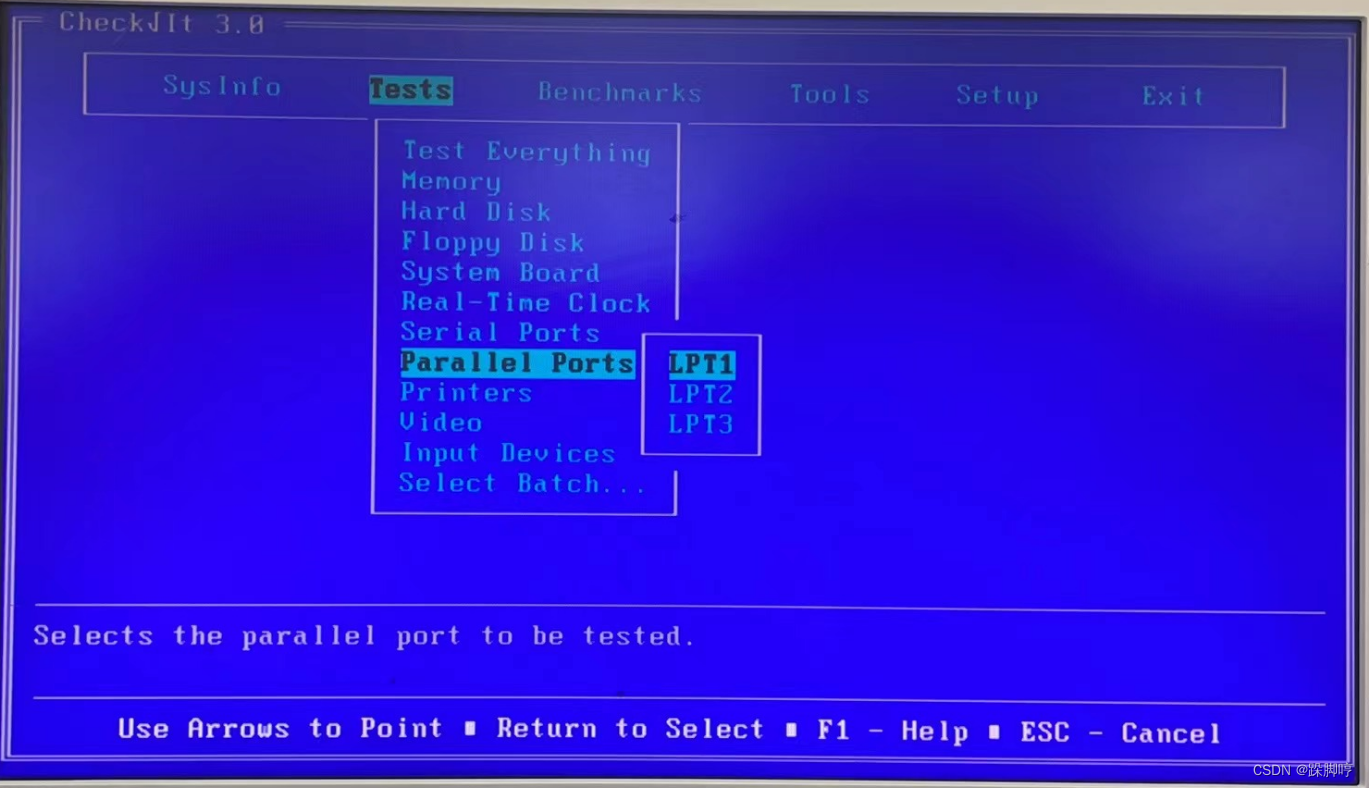 DOS下用CHECKIT工具检测LPT_dos 测试工具 lpt-CSDN博客
