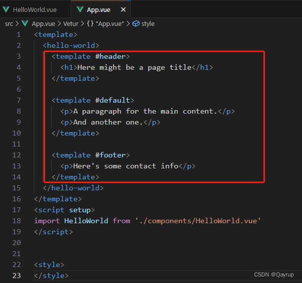 vue3 插槽 Slots_基于vue3条件插槽-CSDN博客