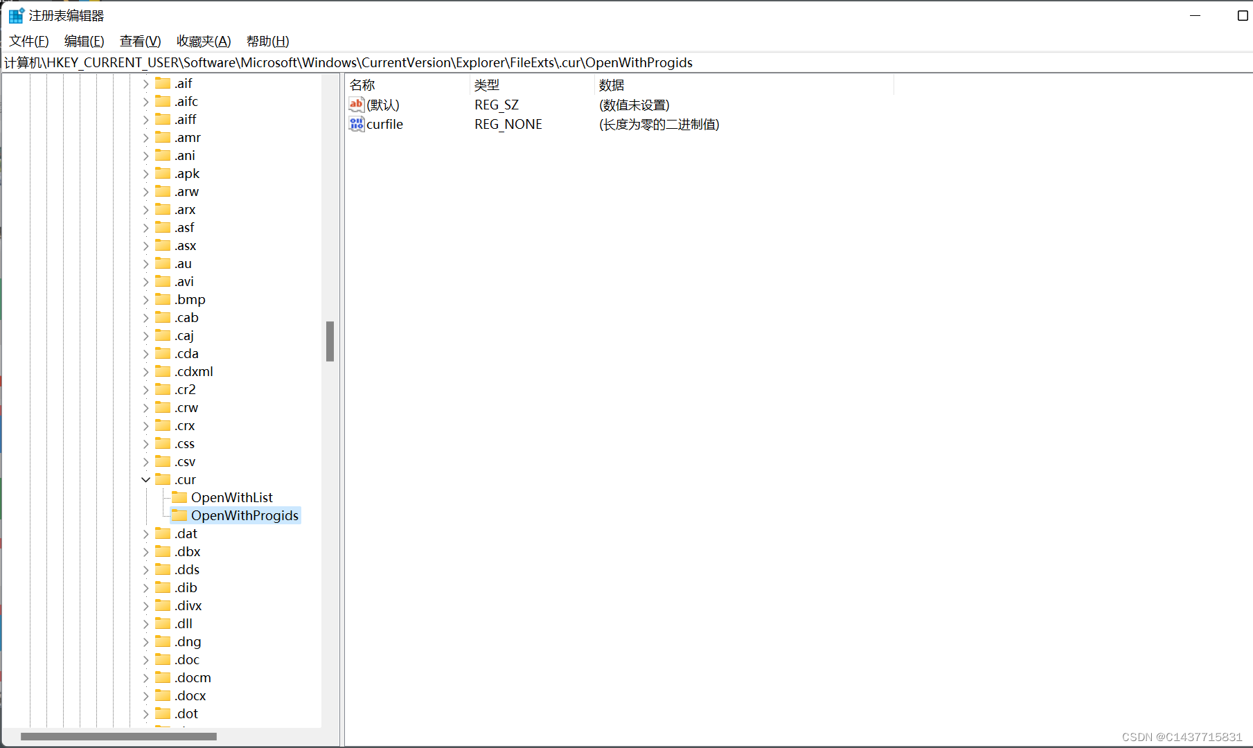 cur、ani文件（指针样式）无法看到缩略图如何恢复-CSDN博客