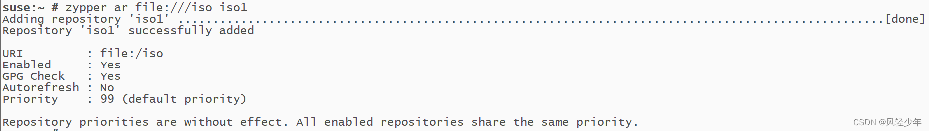 SUSE系统（suse12_sp5) zypper命令使用及zypper源配置_suse zypper-CSDN博客