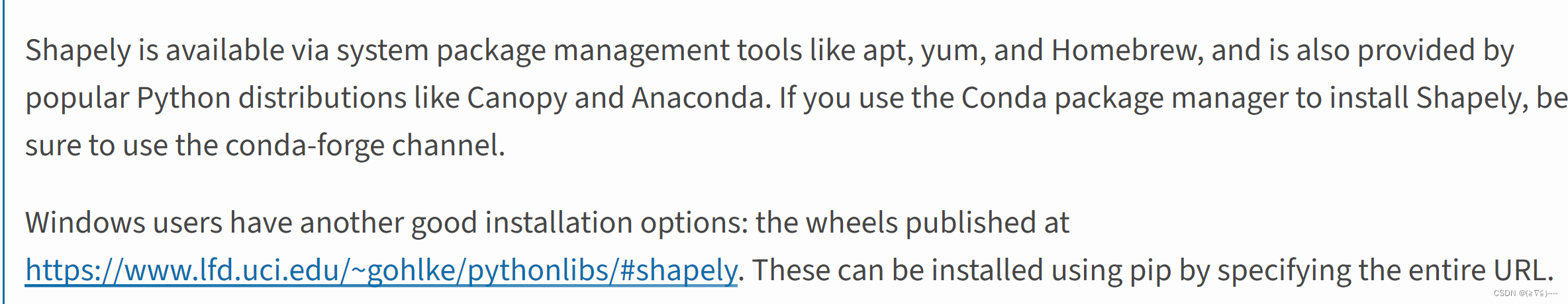 python2.7安装shapely_pycharm安装shapely库-CSDN博客