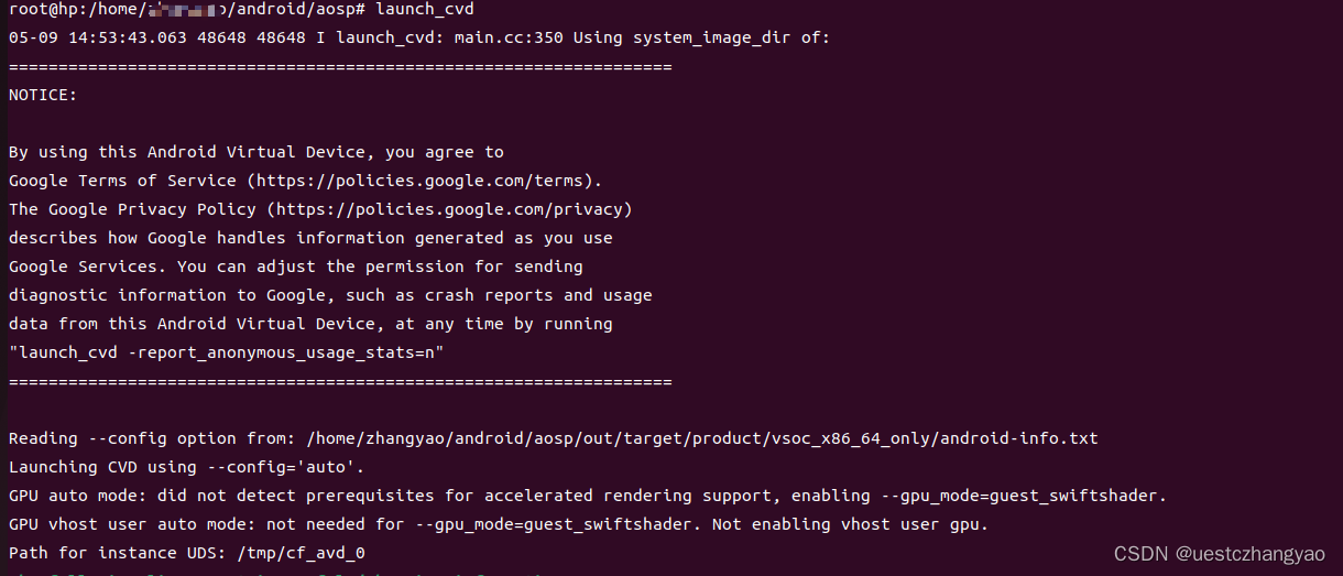 基于cuttlefish Android 14车载模拟运行环境搭建_cuttlefish模拟器-CSDN博客