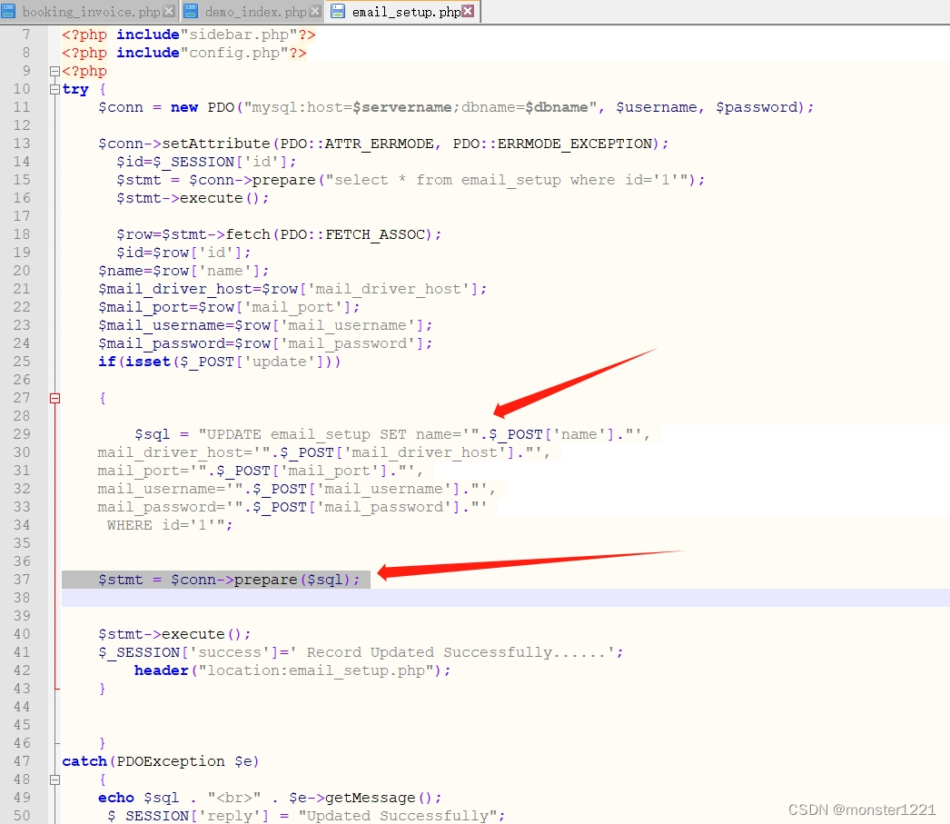 SourceCodester Online Tours & Travels Management System email | 初学教程