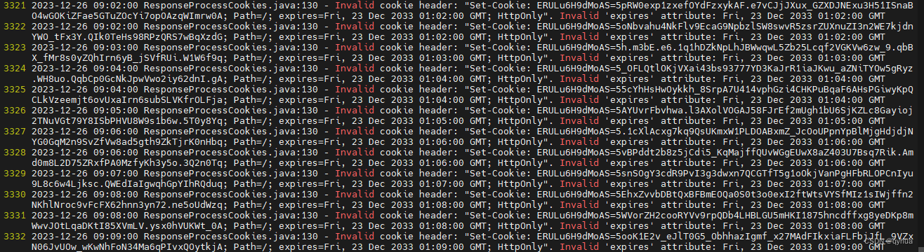 Invalid cookie header: “Set-Cookie: xxx“, HttpOnly“. Invalid ‘expires‘ attribute报错说明-CSDN博客