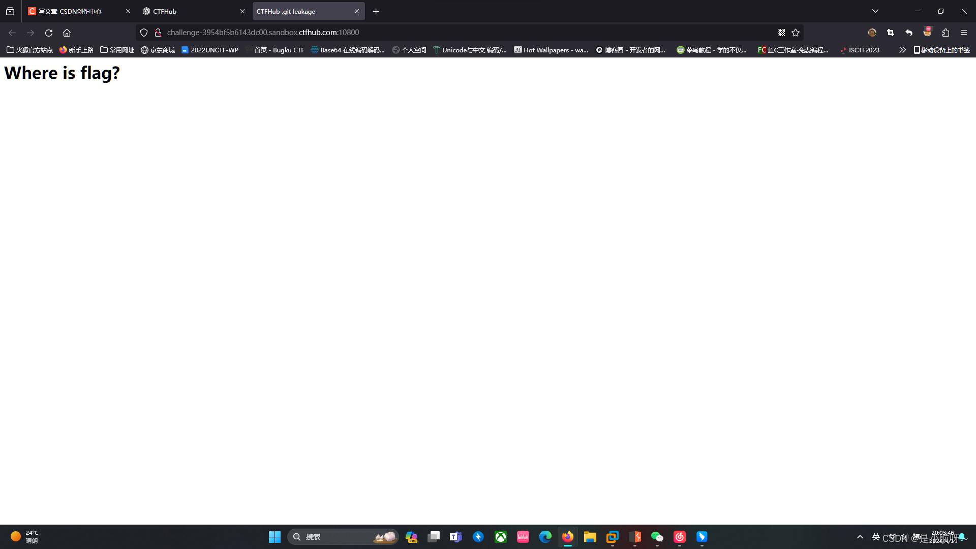 CTFHUB--信息泄露（下）_.gitignore漏洞-CSDN博客