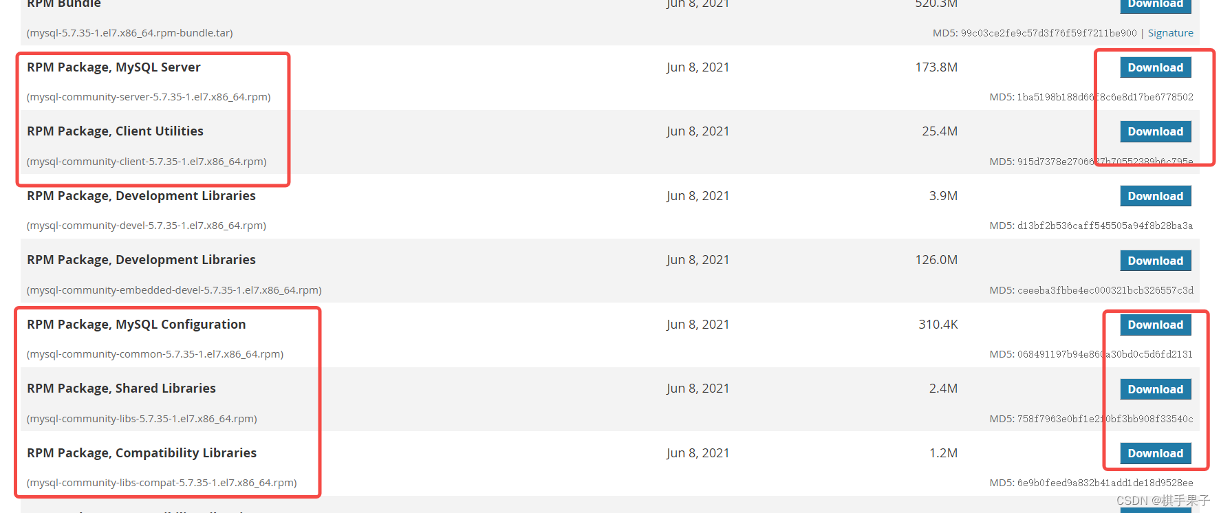Linux下部署MySQL5.7.35_mysql 5.7.35安装包下载-CSDN博客
