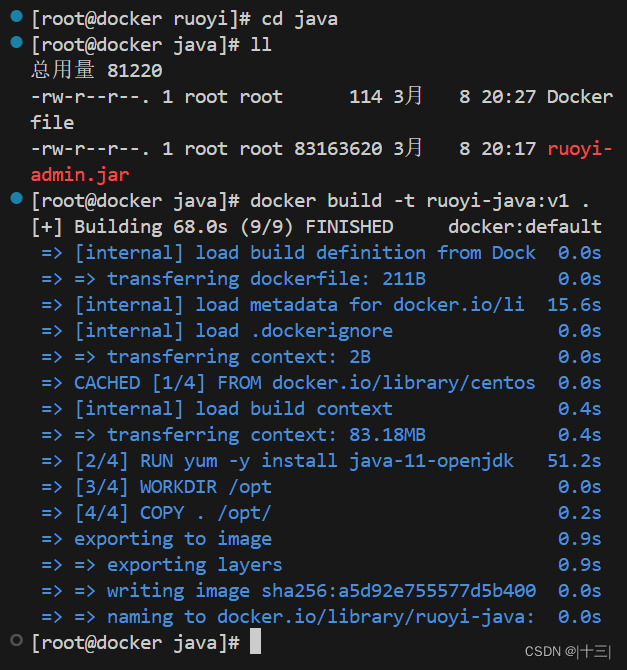 docker 部署Ruoyi 项目_若依 部署在docker里-CSDN博客