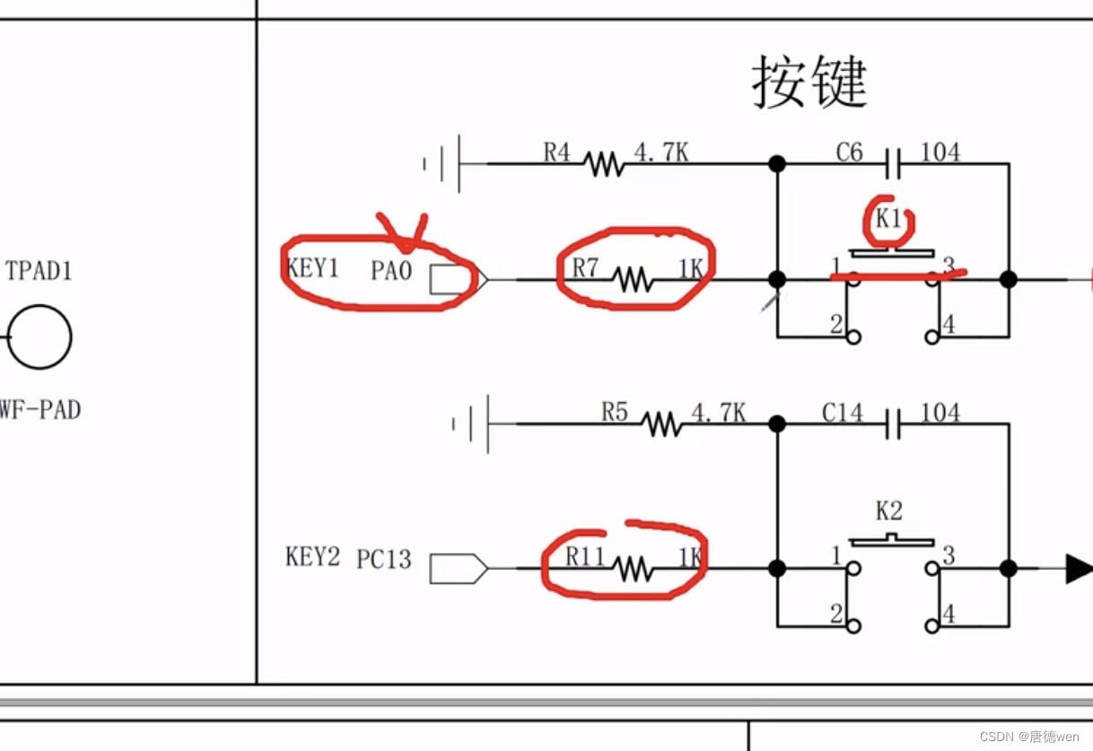 Stm32 Gpio输入——按键检测stm32 Io口按键检测 Csdn博客