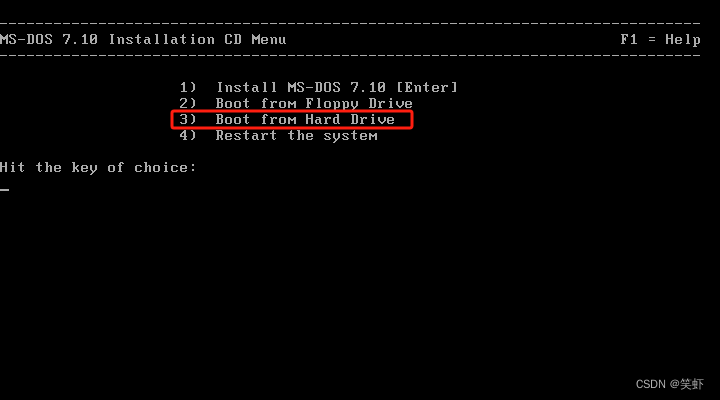 VMware 安装 MS-DOS7.10 并配置网络_vmware dos-CSDN博客
