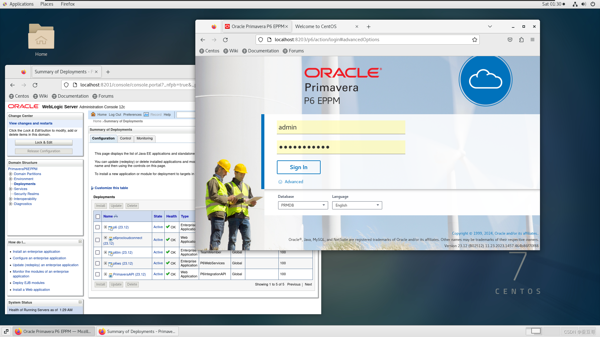 CentOS Linux - Oracle Primavera P6 EPPM安装及分享-CSDN博客