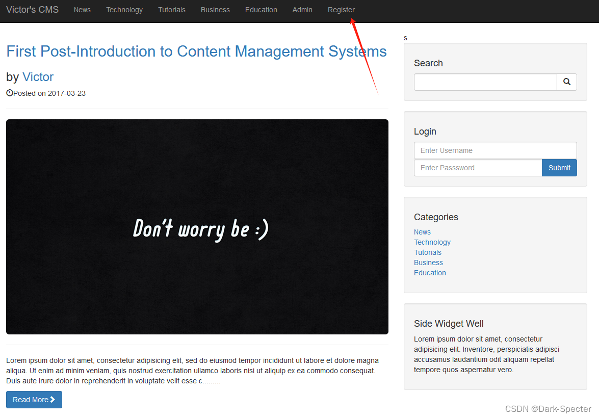 【春秋云镜】CVE-2022-26201 Victor CMS v1.0 存在二次注入漏洞 解题思路-CSDN博客