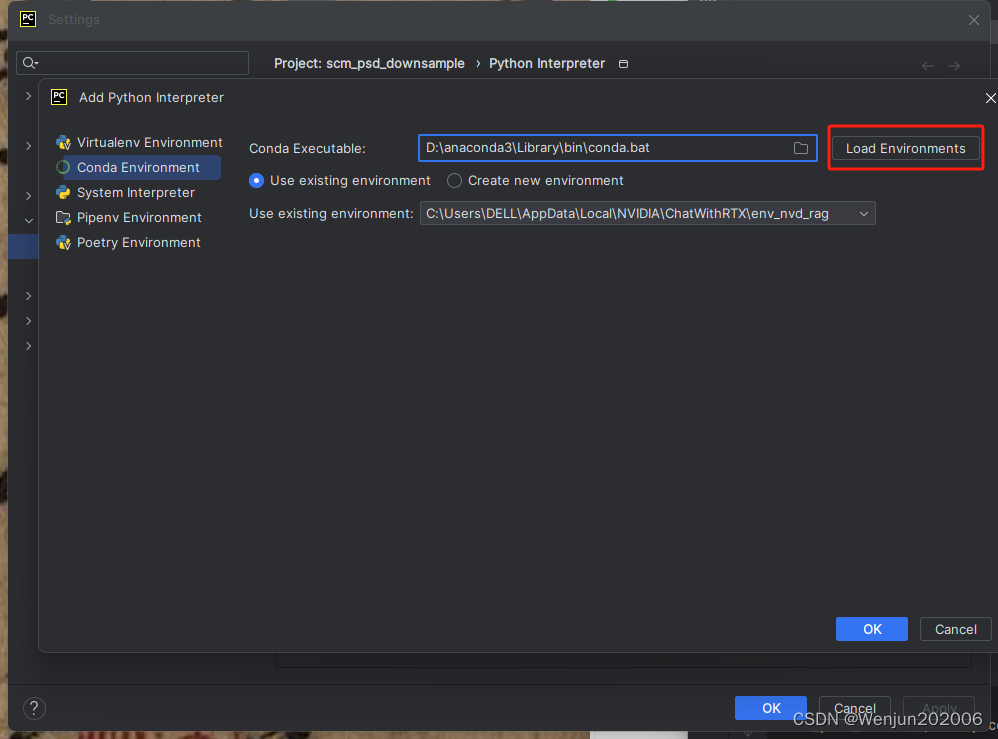 pycharm配置anaconda虚拟环境_pycharm load environments-CSDN博客