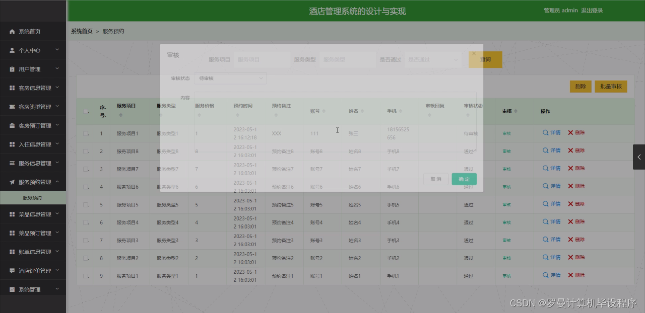 Python毕设酒店管理系统的设计与实现sb2pq（djangomysql57文档）酒店管理系统 Python Csdn博客 