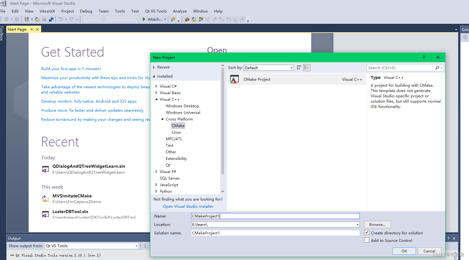 CMake|VS2017+CMake3.8搭建Qt项目_cmake vs2017-CSDN博客