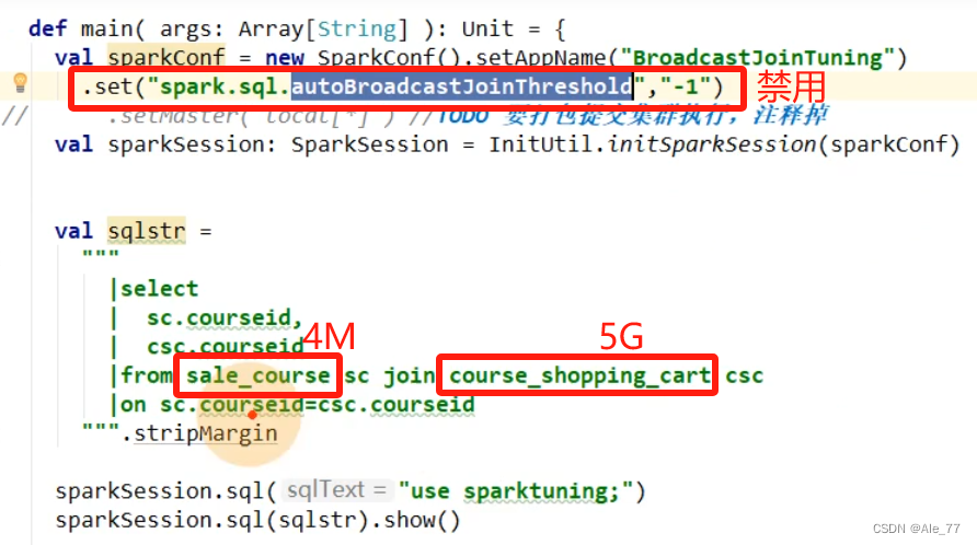 Spark调优学习记录（七）语法优化之广播Join_spark.sql.autobroadcastjointhreshold-CSDN博客