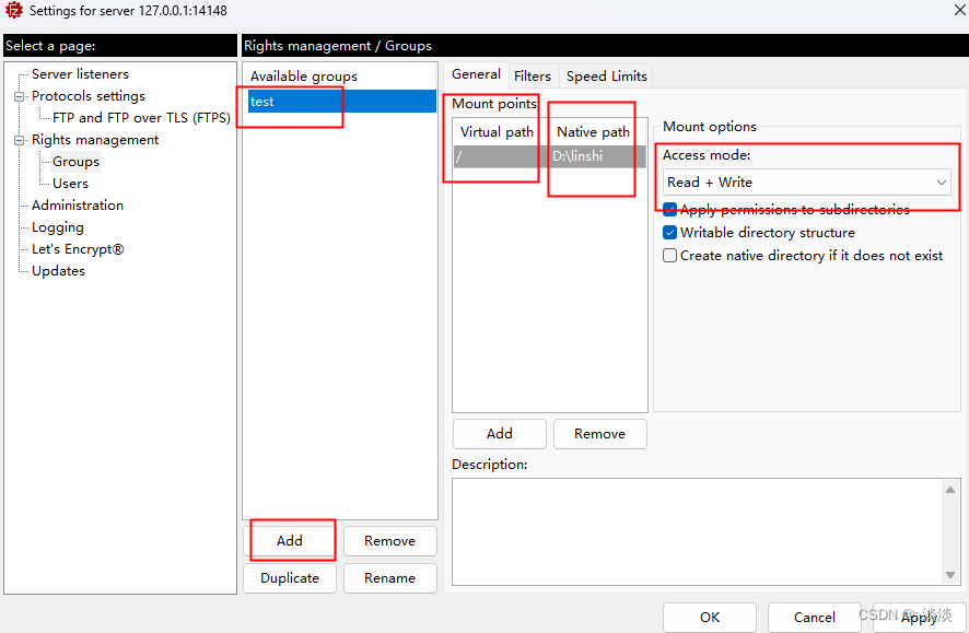 ftp服务器--Filezilla Server配置anonymous账号_filezilla 匿名用户-CSDN博客