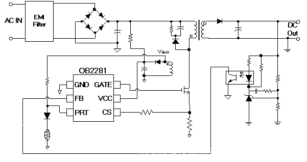 ob2281高性能原边主控芯片推荐,24W电源适配器优选_ob2281 原理图-CSDN博客