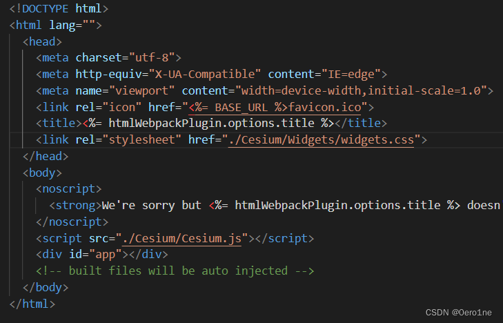 Cesium is not defined，解决包括不能启动以及启动后运行报错的问题-CSDN博客