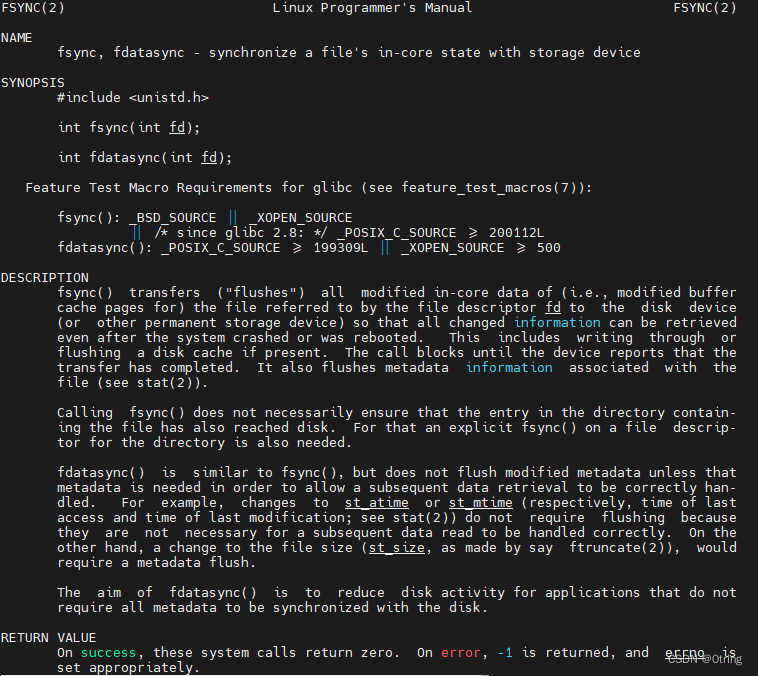 Linux C函数 fsync（将缓冲区数据写回磁盘）_linux fsync-CSDN博客