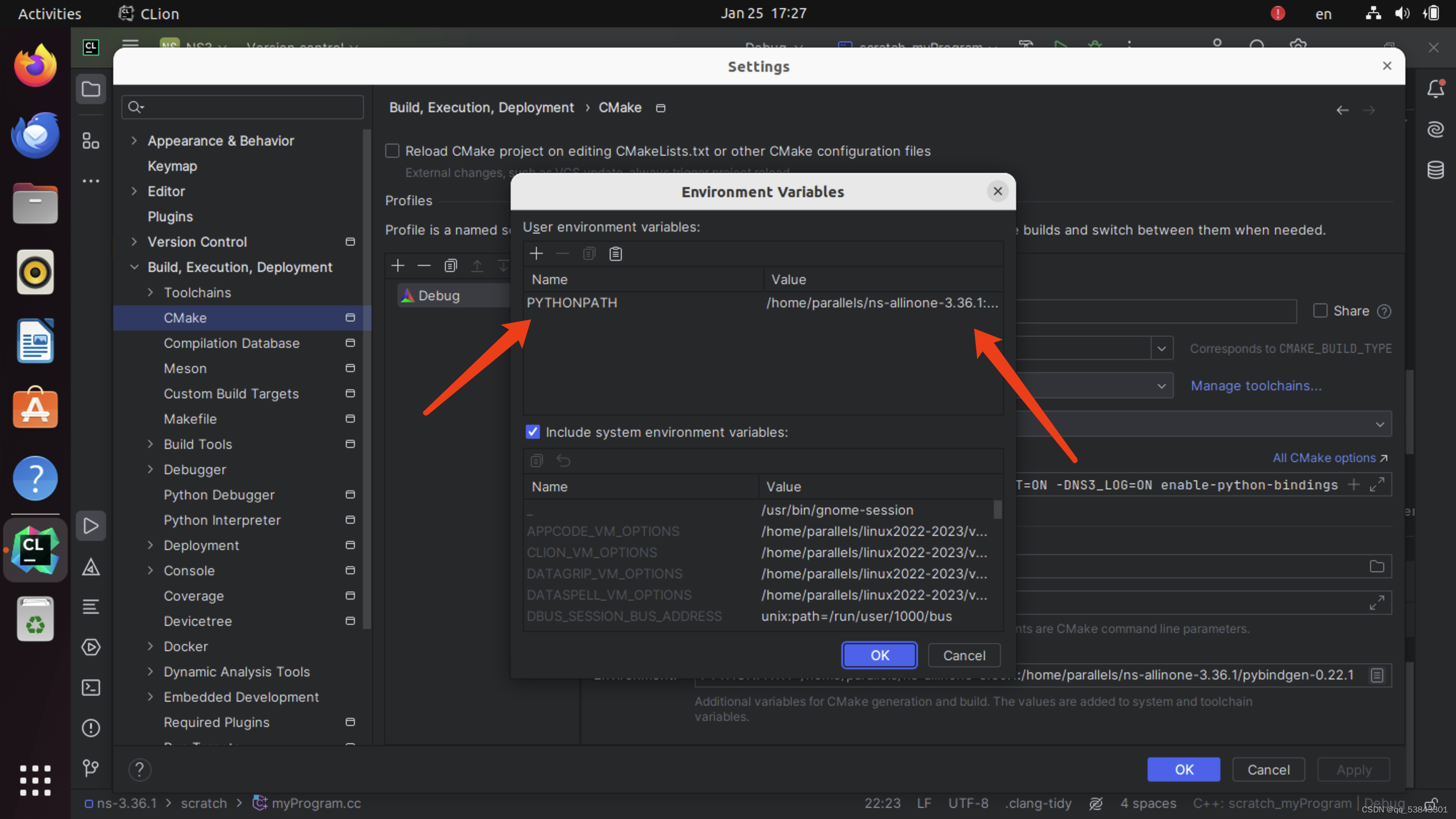 MAC上安装NS3可视化工具PyViz，配置CLion使用-CSDN博客