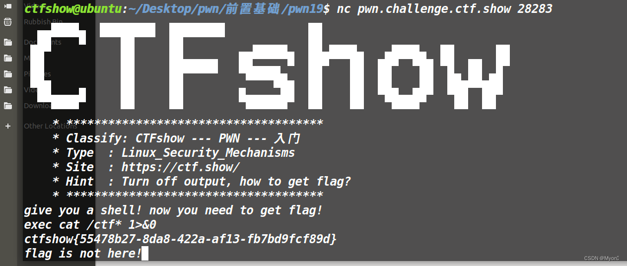 CTFshow-PWN-前置基础（pwn18-pwn19）_ctfshow pwn19-CSDN博客