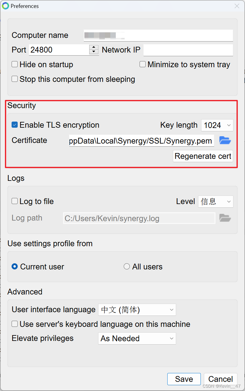 Ubuntu 22.04 + Win11安装Synergy（多设备+一套键鼠解决方案）_connection failed. check the ip address on the ser ...
