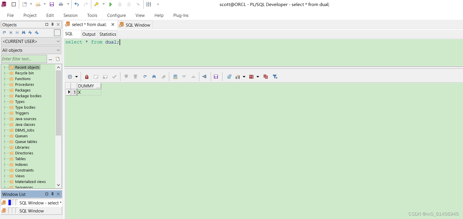 Plsql如何打开左侧对象窗口（不小心把左侧的窗口都关闭了）_plsql左边的窗口没了-CSDN博客