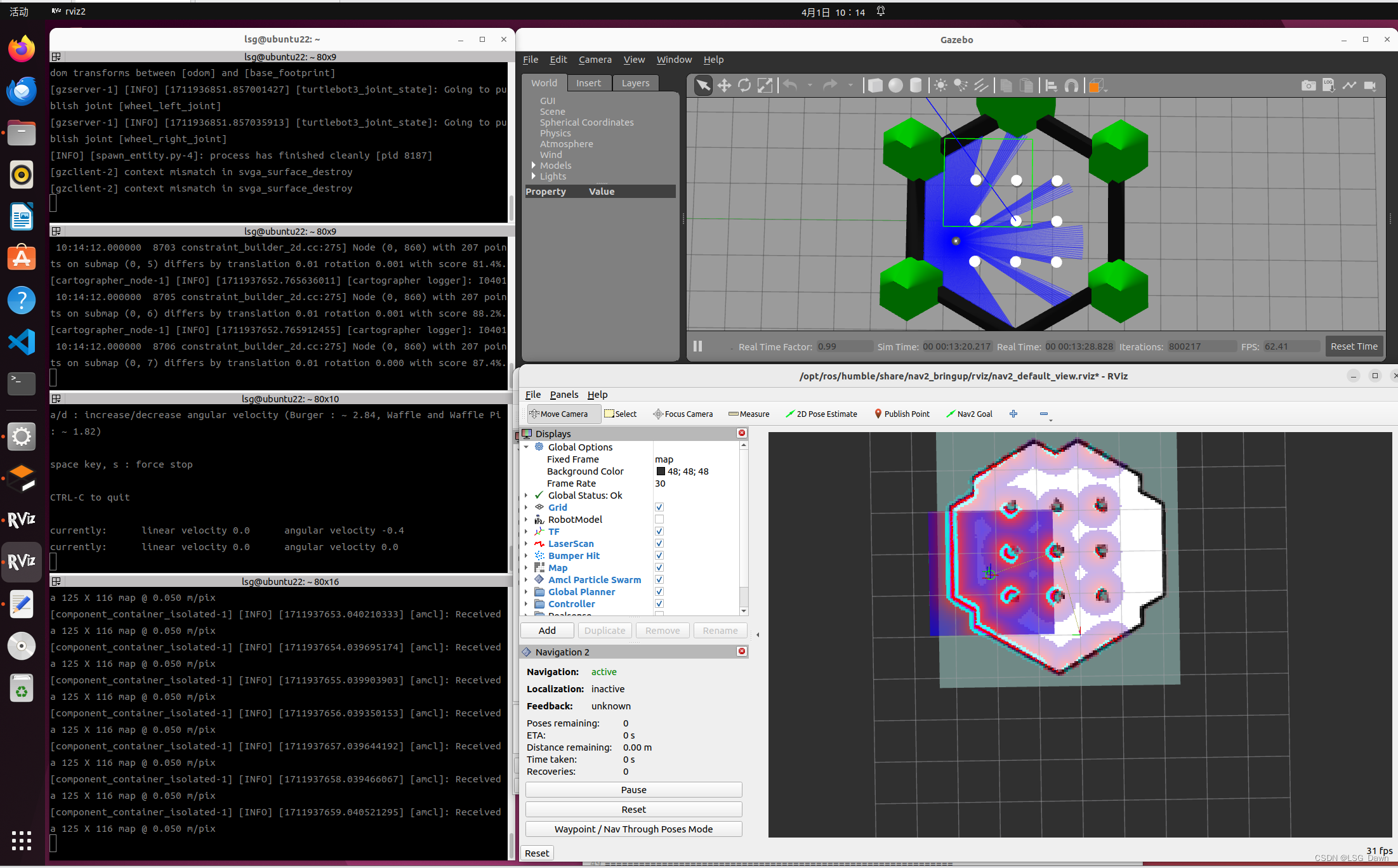 ROS2-humble + TurtleBot3 + Cartographer + Nav2_cartographer+turtlebot3+navigation-CSDN博客