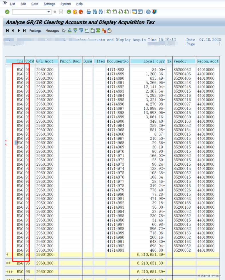 SAP FICO F.19 GR/IR account reclassification Error_sap f.19-CSDN博客