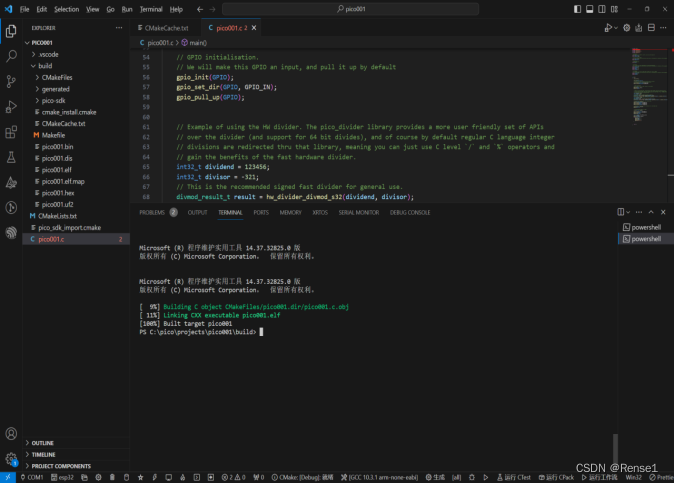 (二)、树莓派pico-SDK裸机开发：通过cmake构建Vscode项目，烧录.uf2文件到pico开发板_pico-setup-windows-x64-standalone-CSDN博客