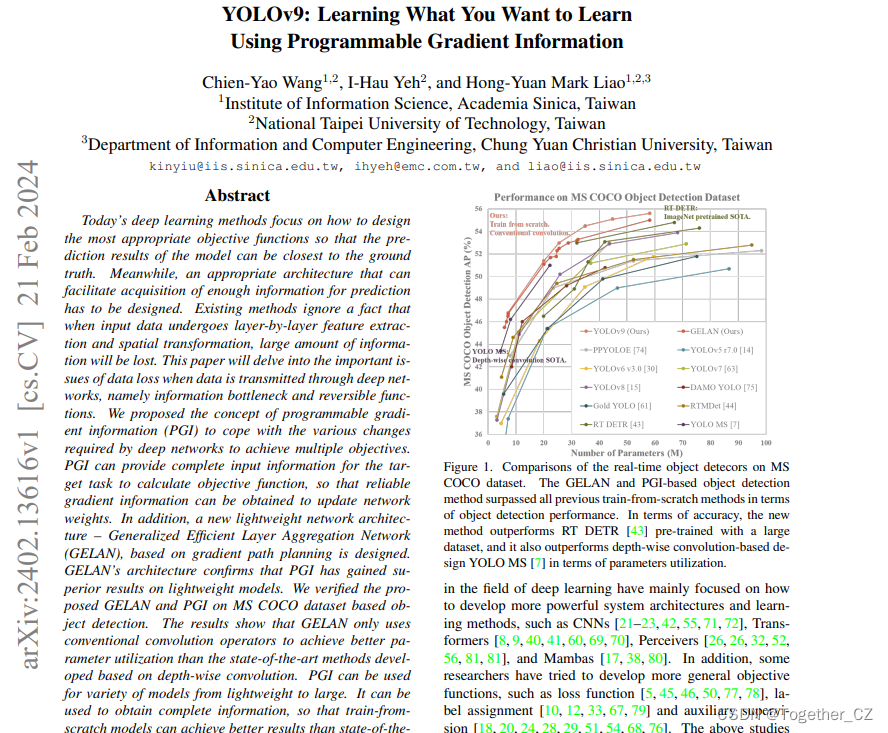 太卷了，目标检测新成员——YOLOv9: Learning What You Want to LearnUsing Programmable Gradient Information他来了 ...