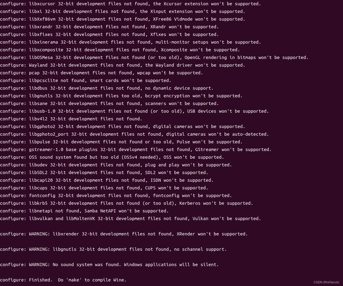 【wine】Ubuntu 22.04 x86_64 源码编译 wine 9.1 编译版本不能启动微信，apt安装版本可以使用微信【2】同时编译 ...
