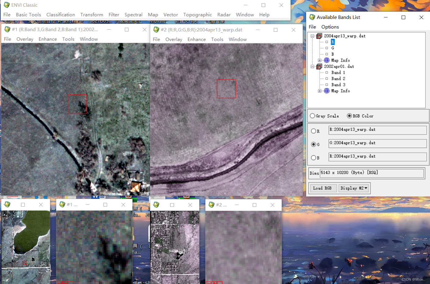 ENVI CLASSIC进行图像镶嵌_envi classic遥感图像镶嵌-CSDN博客